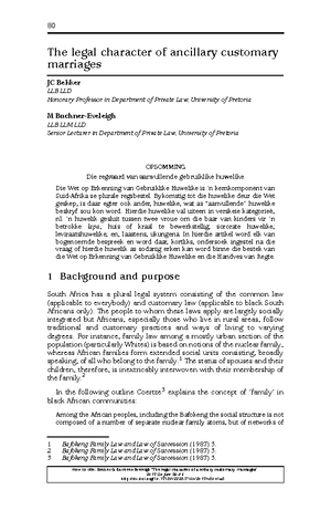Topic 1: The Nature and Definition of Customary Law - The definition of ...