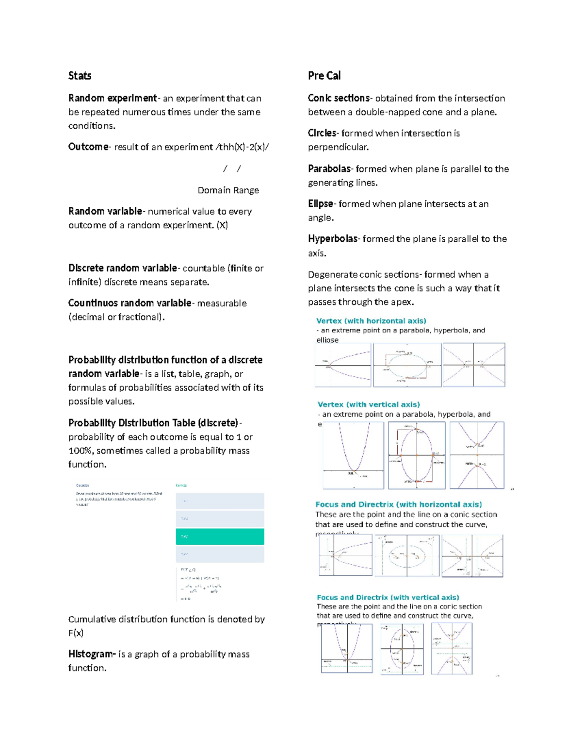 Stats and Probability Reviewer - Stats Random experiment- an experiment ...