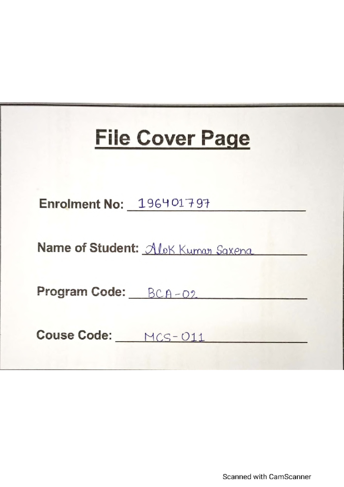 MCS-11-min - ASSIGNMENT QUESTIONS SOLVED - Problem Solving and Programming - Studocu
