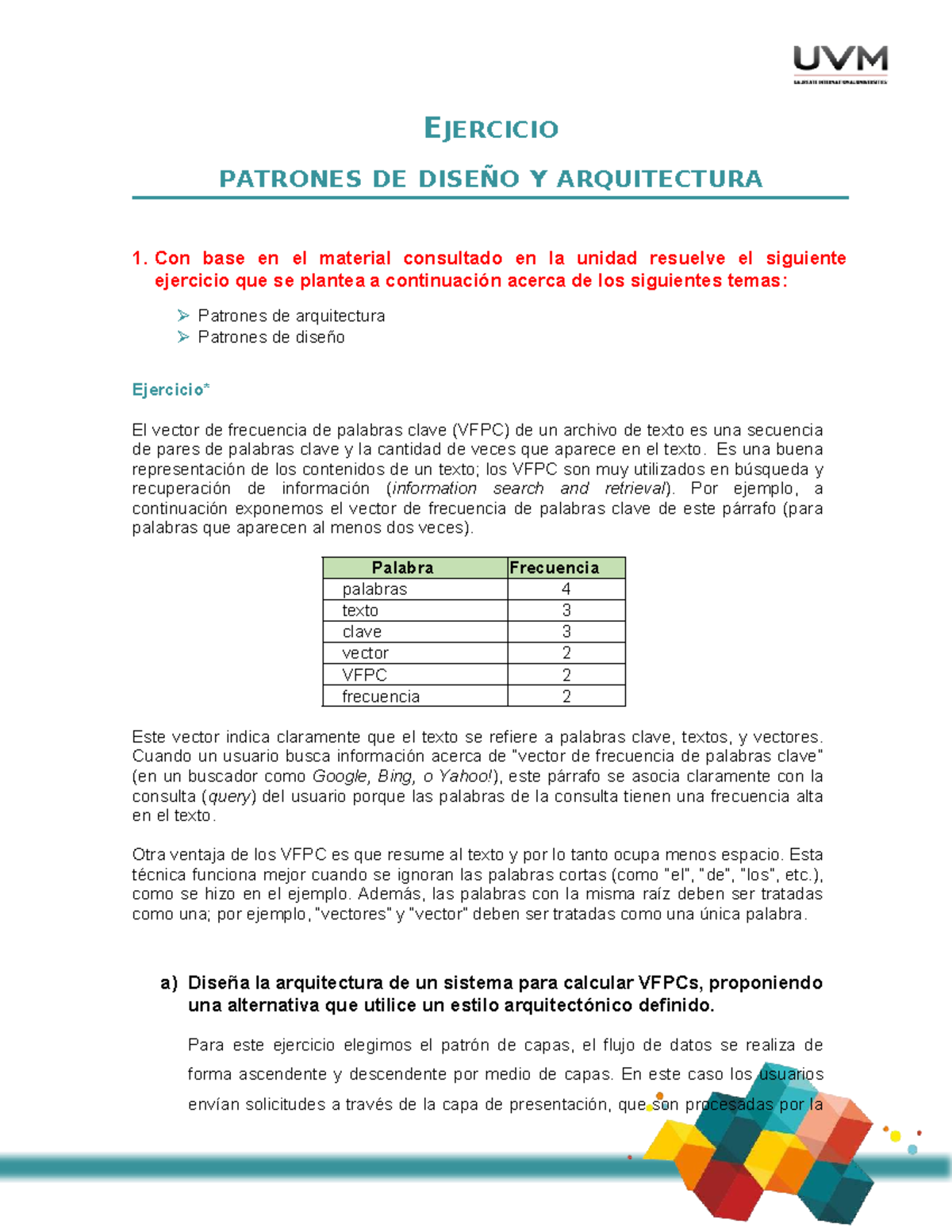 Ejercicio A4: Diseño de Arquitectura y Patrones de Software - Final - Studocu