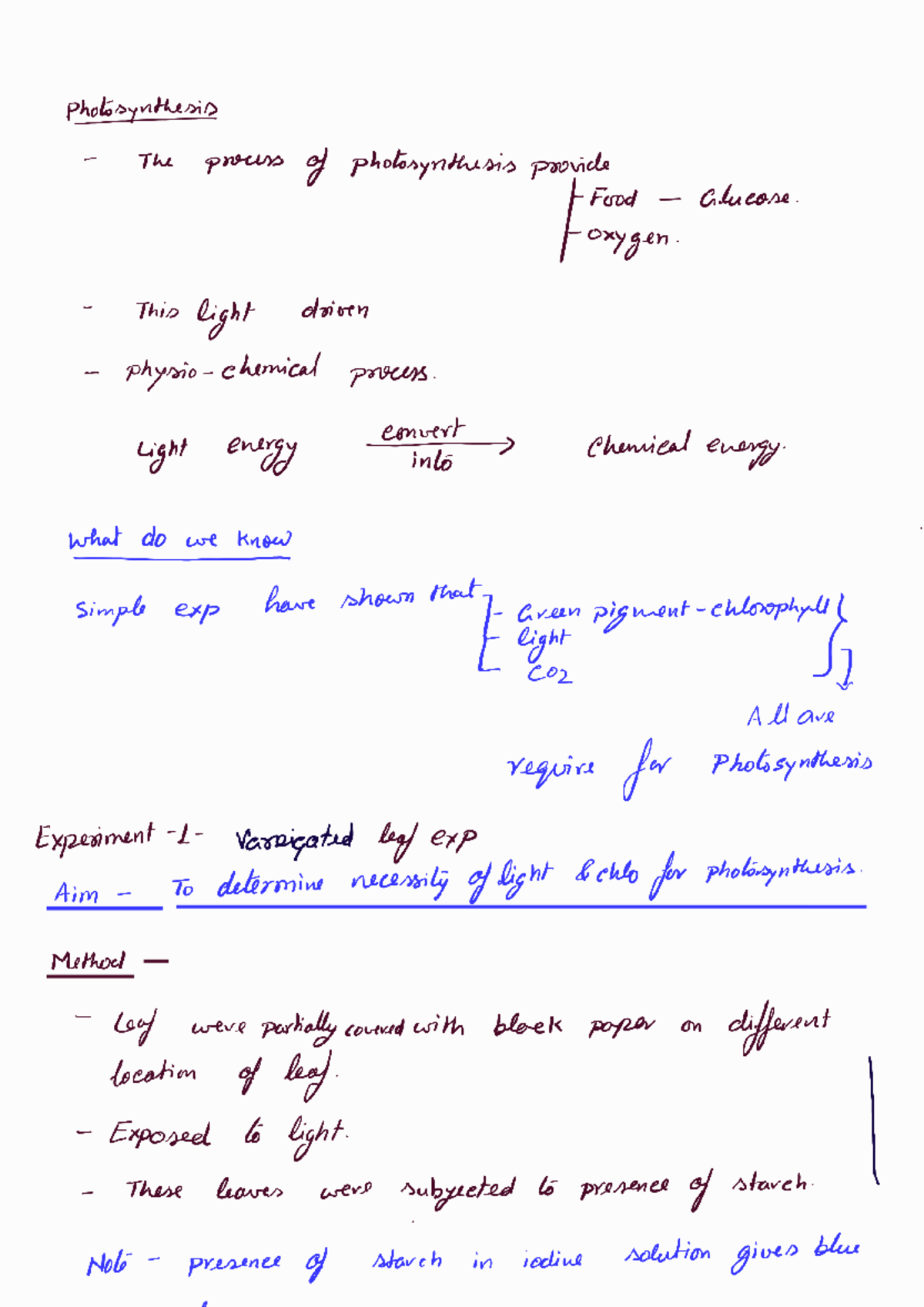 Photosynthesis: Essential Experiments and Findings (BIOL 251) - Studocu