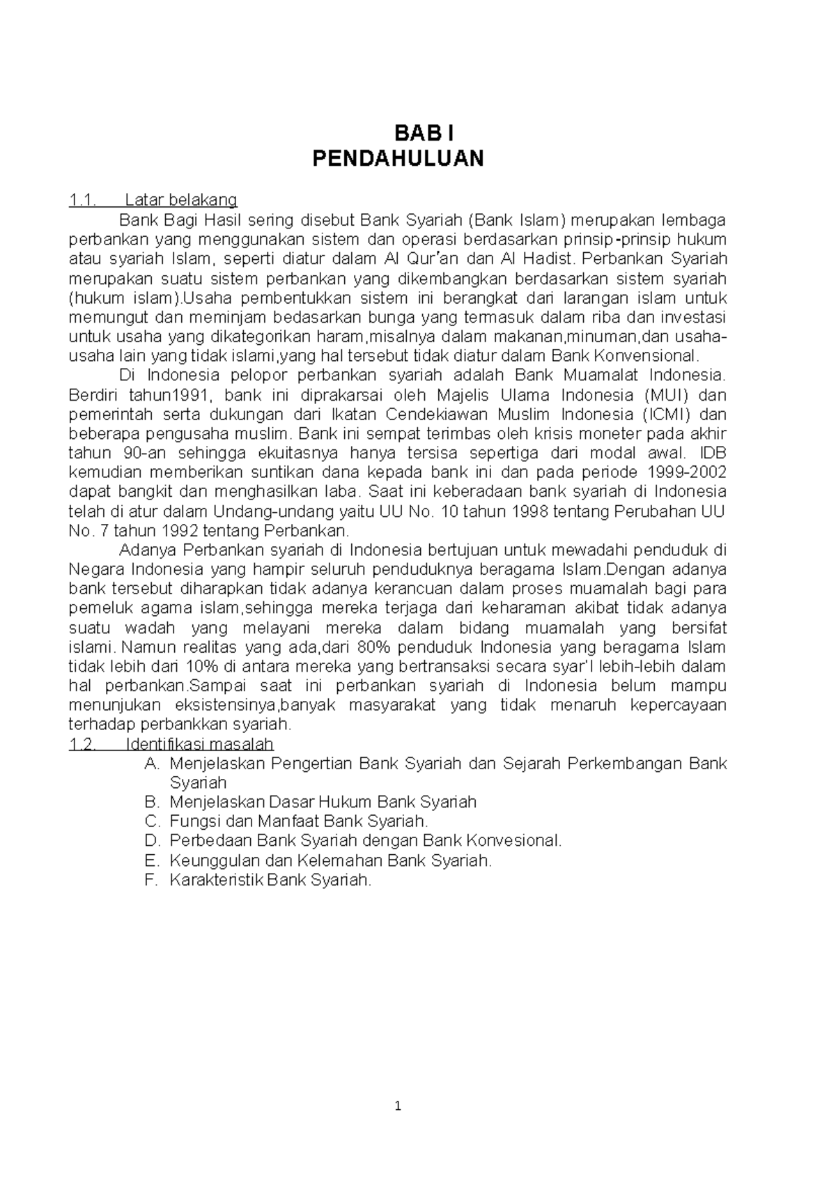 Perbankan Syariah: Prinsip, Sejarah, dan Perbandingan dengan Konvensional - Studocu