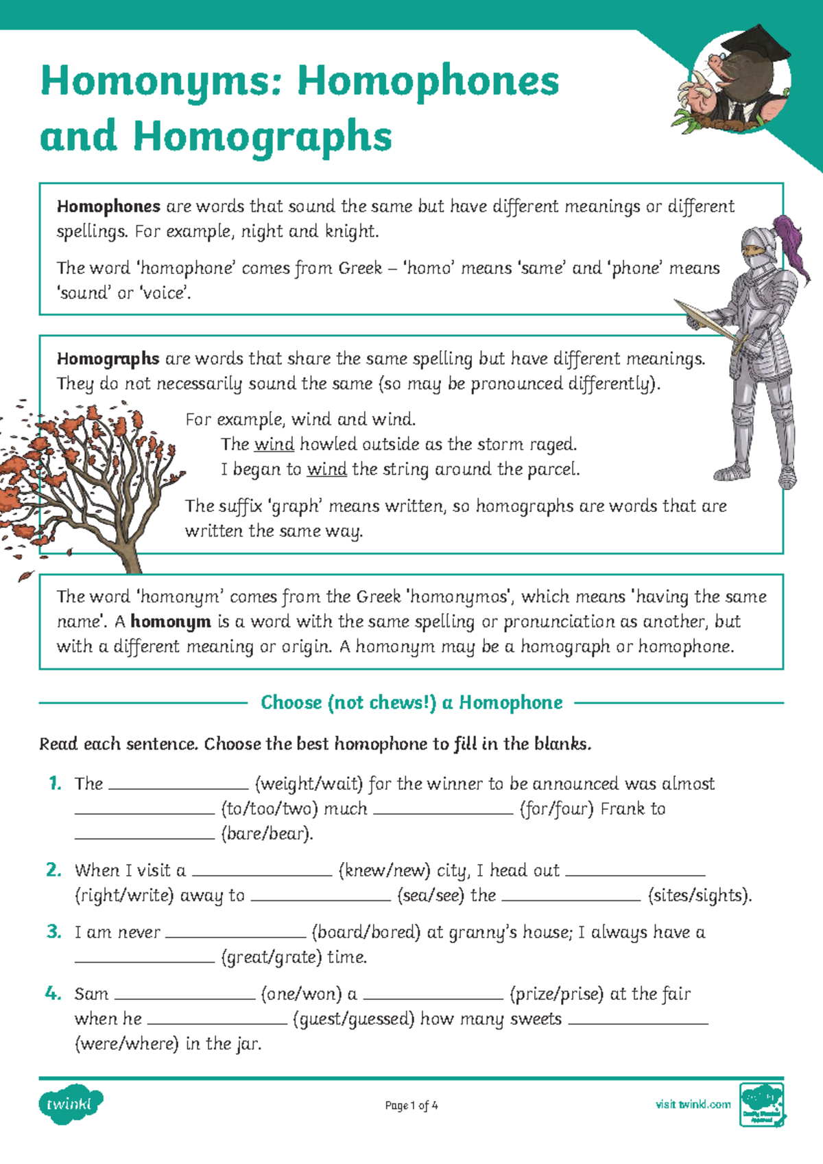 Homonyms, Homographs, and Homophones: A Comprehensive Guide - Studocu