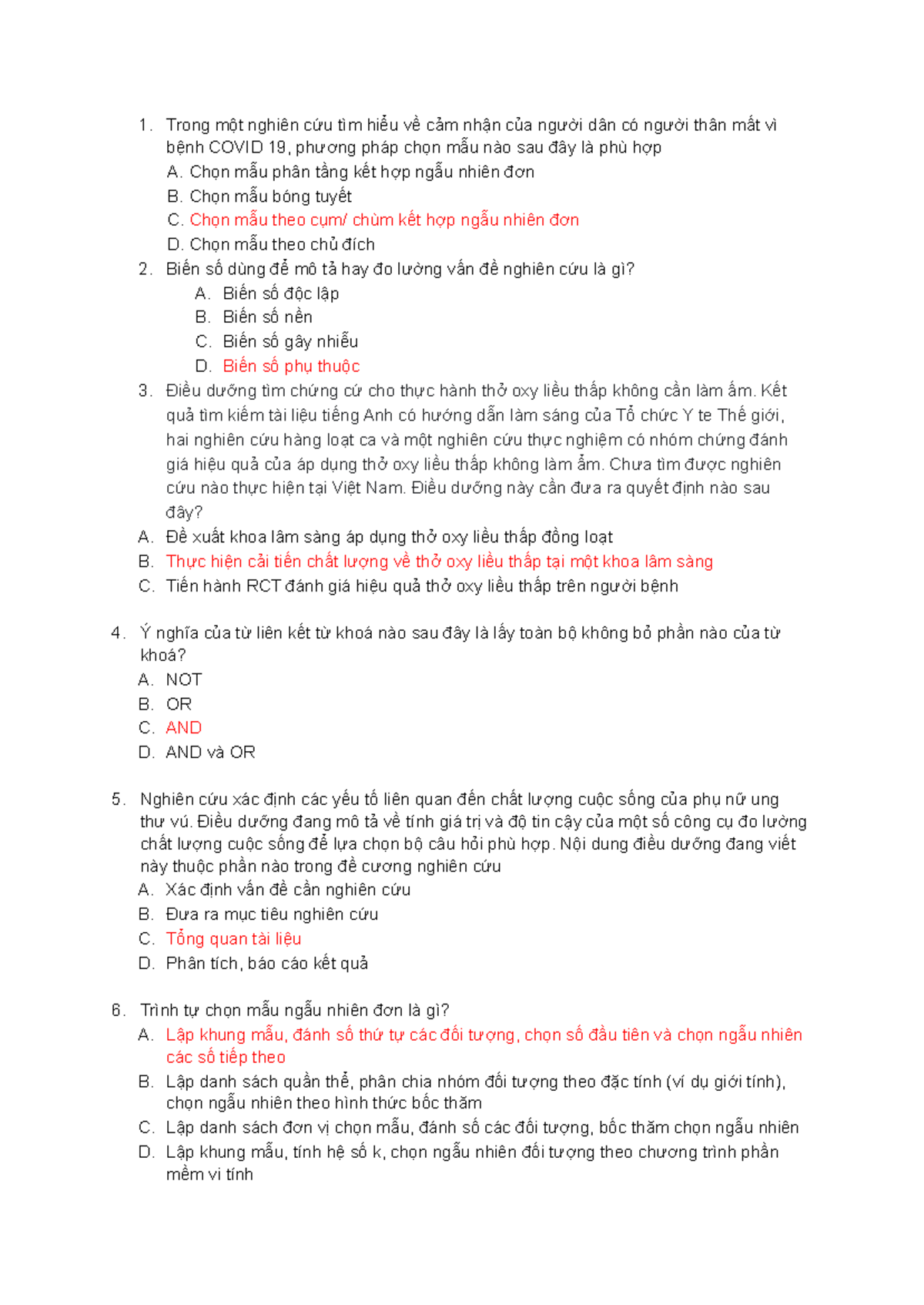 NCKH-60 câu - jnmmm - 1. Trong một nghiên cứu tìm hiểu về cảm nhận của ...