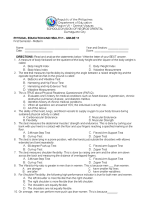 Mapeh DAY Activity Design - Republic of the Philippines Department of ...