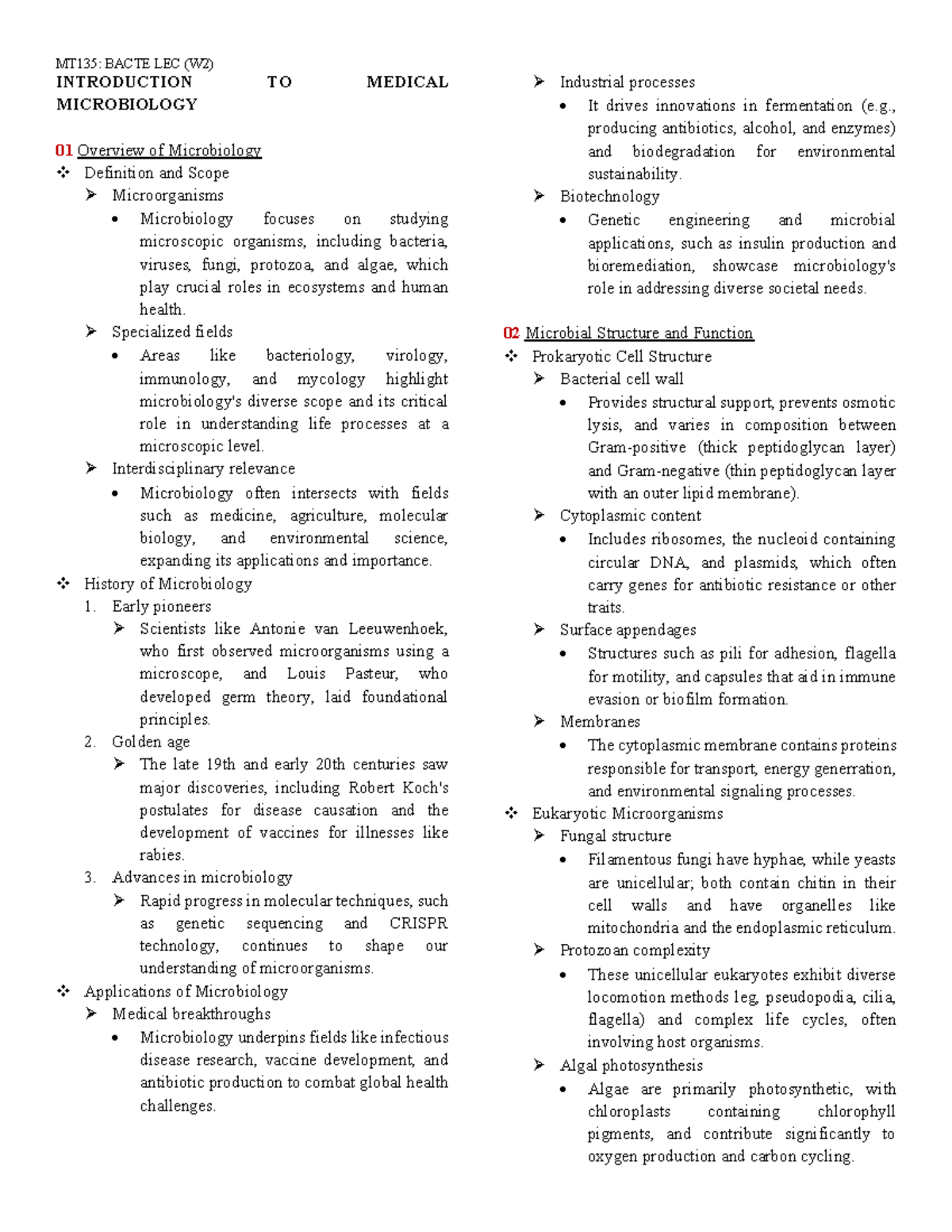 MT135: BACTE LEC (W4) MICROBIOLOGY OF STAPHYLOCOCCI AND STREPTOCOCCI ...