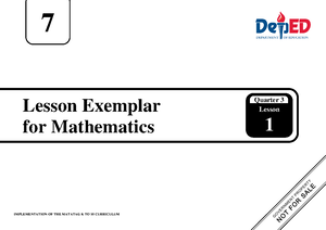 Q3 WS Mathematics 7 Lesson 1 Week 1 - IMPLEMENTATION OF THE MATATAG K ...