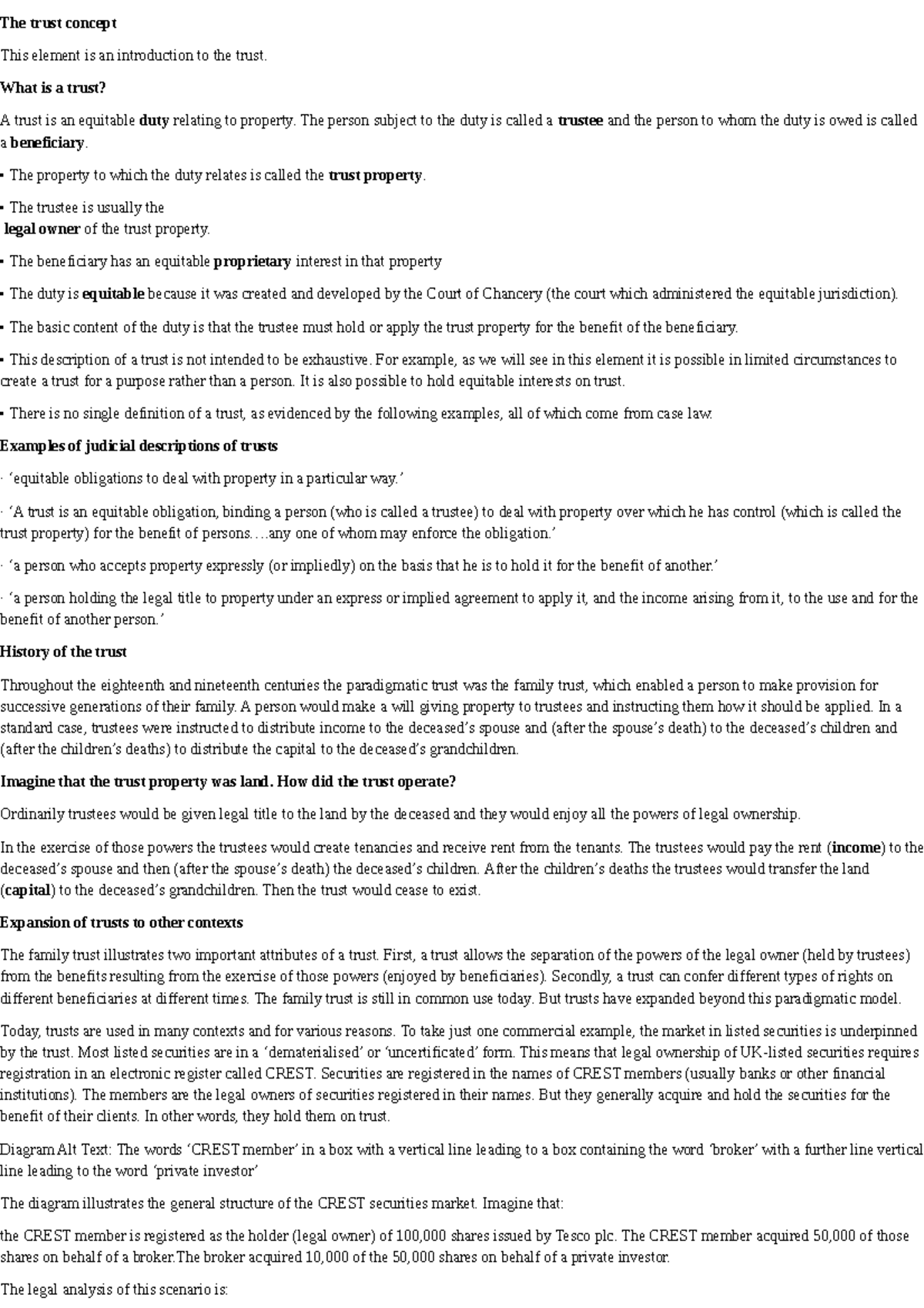 Understanding the Trust Concept: An Intro to Trusts (LA302) - Studocu