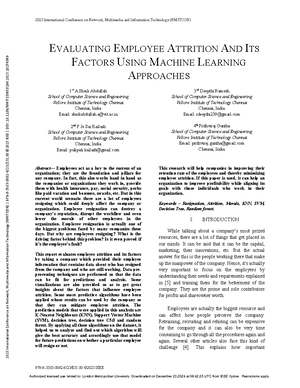 Predicting Employee Attrition using Machine Learning - Predicting ...