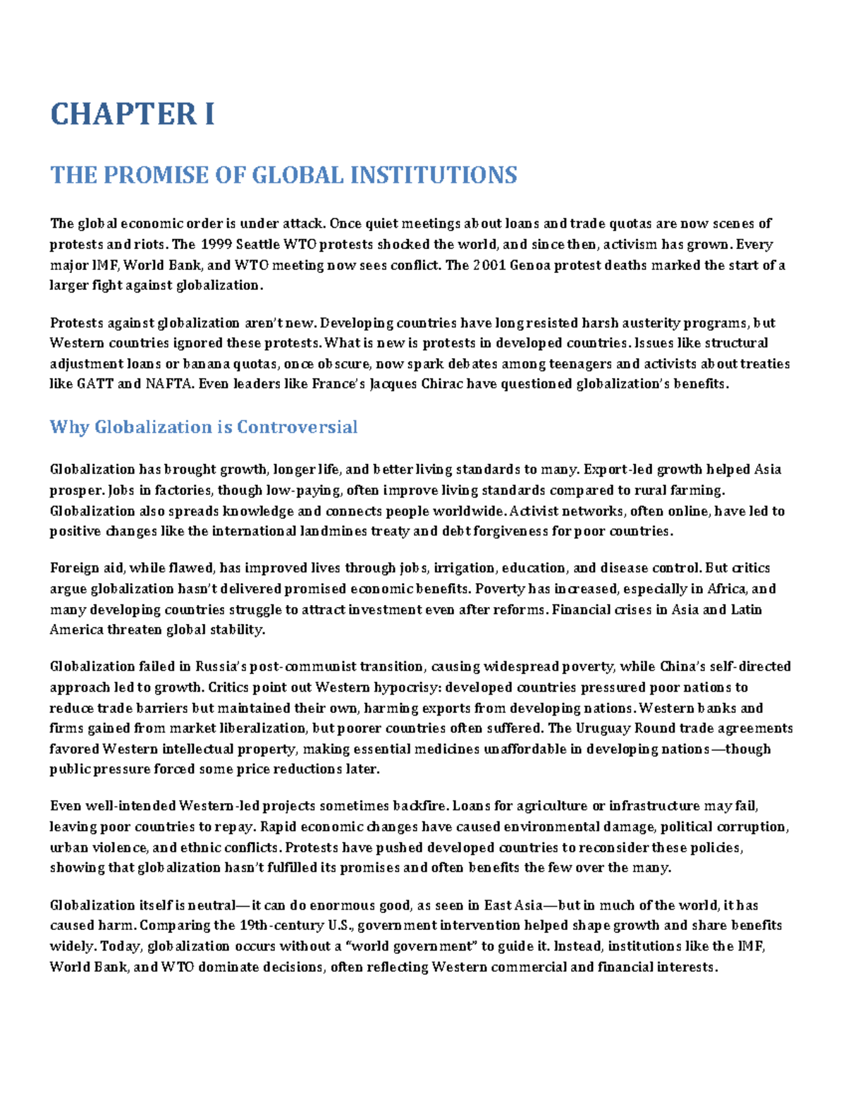 CHAPTER 1, 6, 8 - Globalization and IMF Policies: A Critical Analysis ...