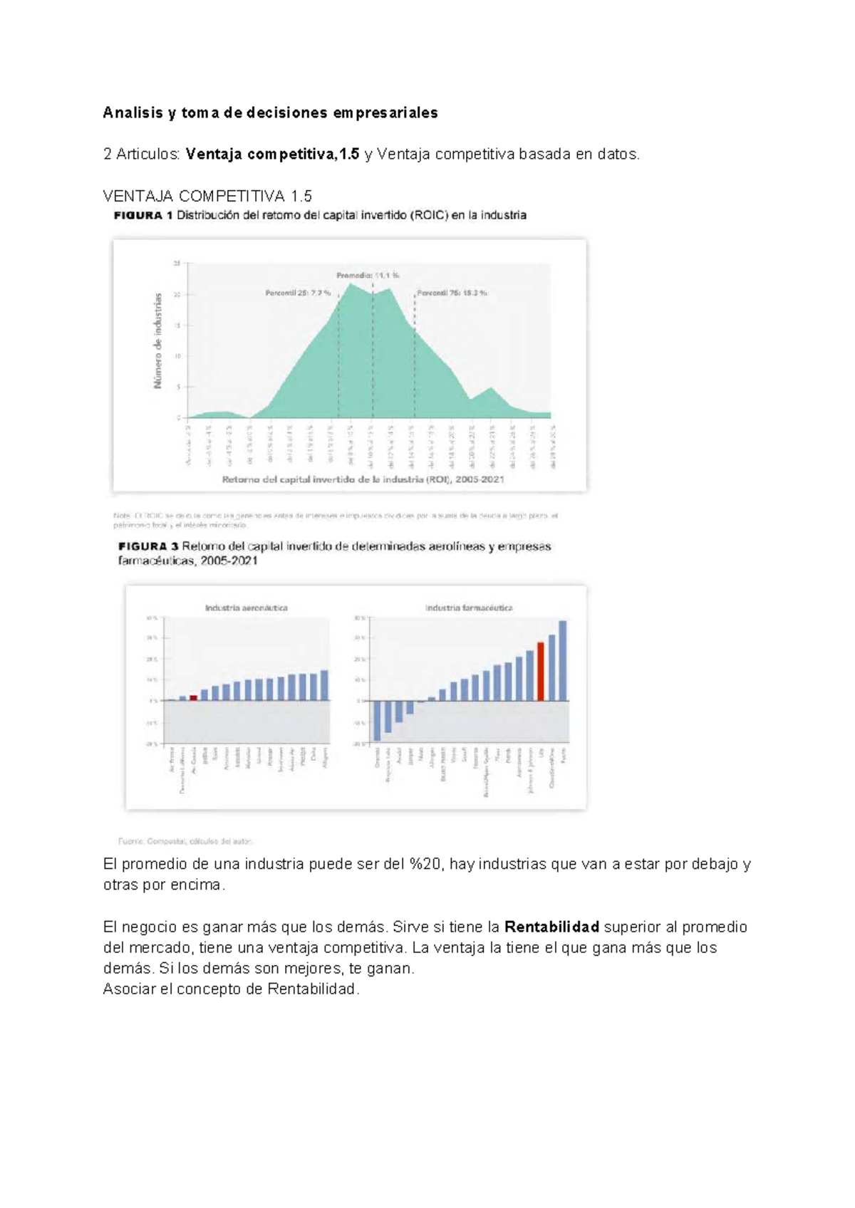 Análisis y Toma de Decisiones Empresariales: Ventaja Competitiva 1.5 ...