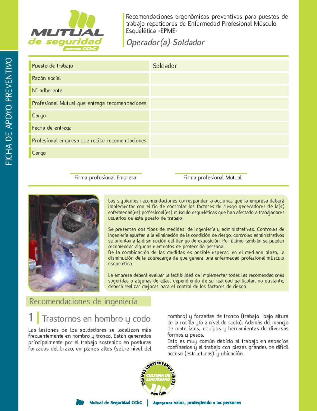 Mutual SEG Recomend REP DE EP Soldador - FICHA DE APOYO PREVENTIVO 1 ...