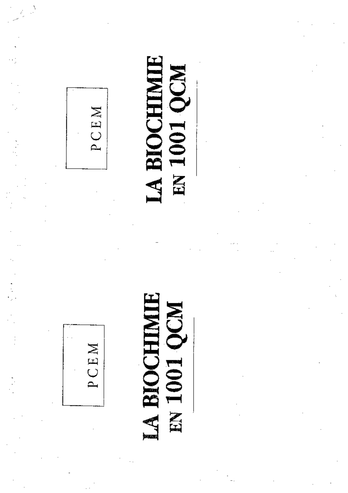 Biochimie 1001: QCM Review Questions and Practice Exercises - Studocu