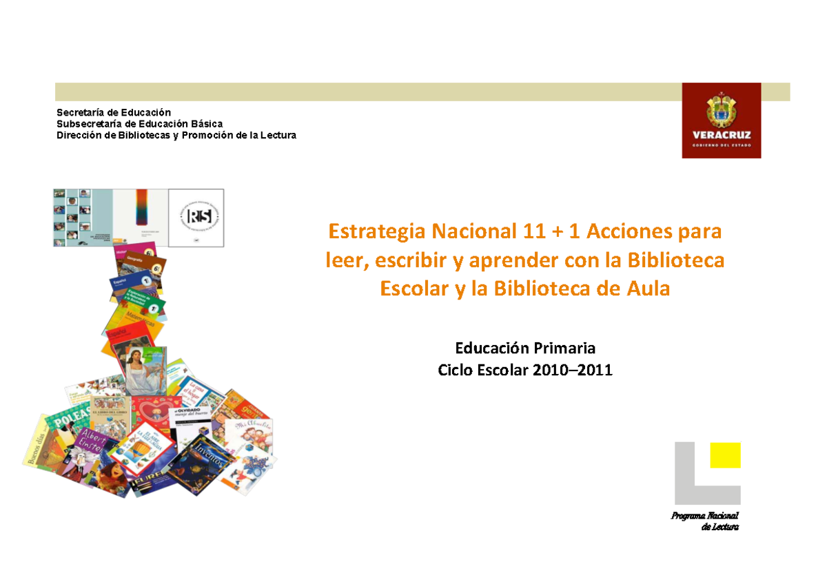 Estrategia Nacional 11 1: Fomentando la Lectura y Escritura en Primaria ...