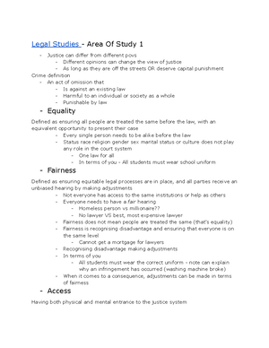 Unit 1 Practice Exam Questions - LEGAL STUDIES UNIT 1 Legal Studies ...