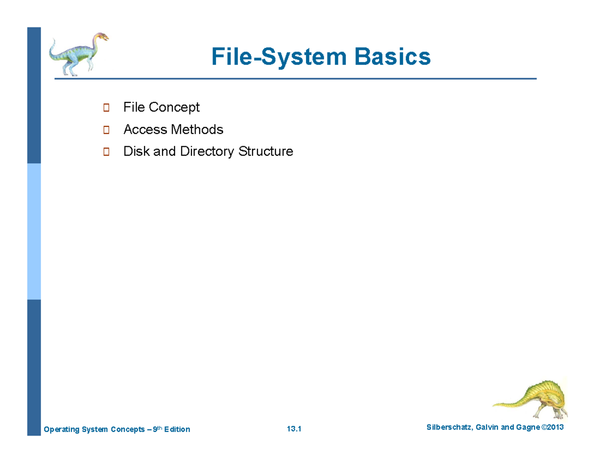 File Systems - Lecture Notes for CS101 Course (13th Edition) - Studocu