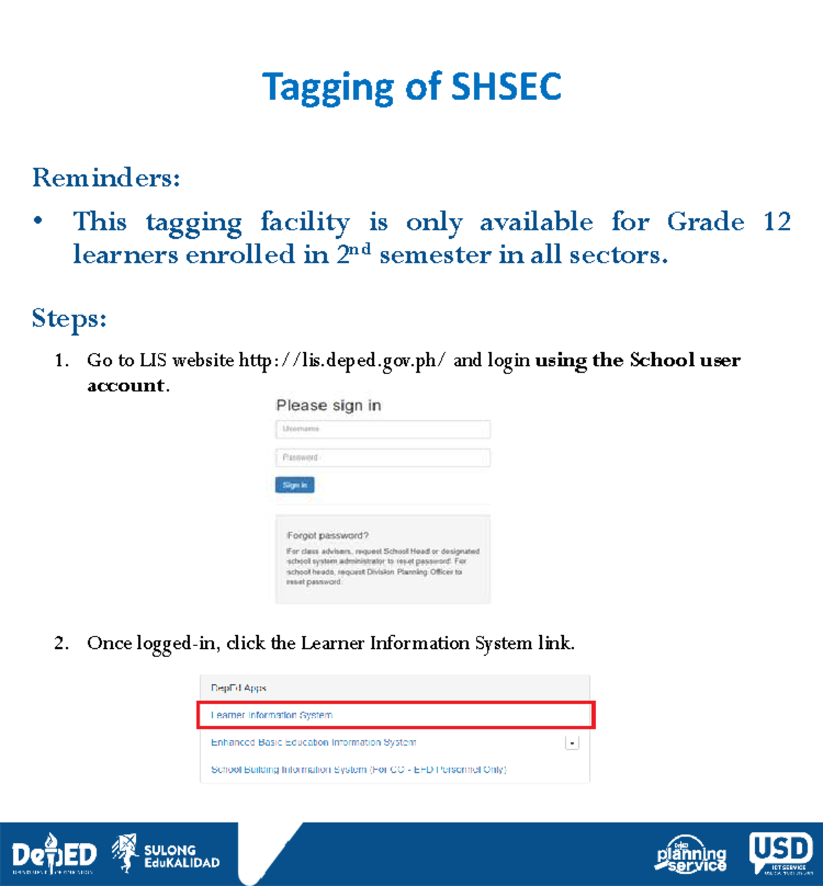 SHSEC Tagging Tutorial Guide for Grade 12 Learners - Studocu