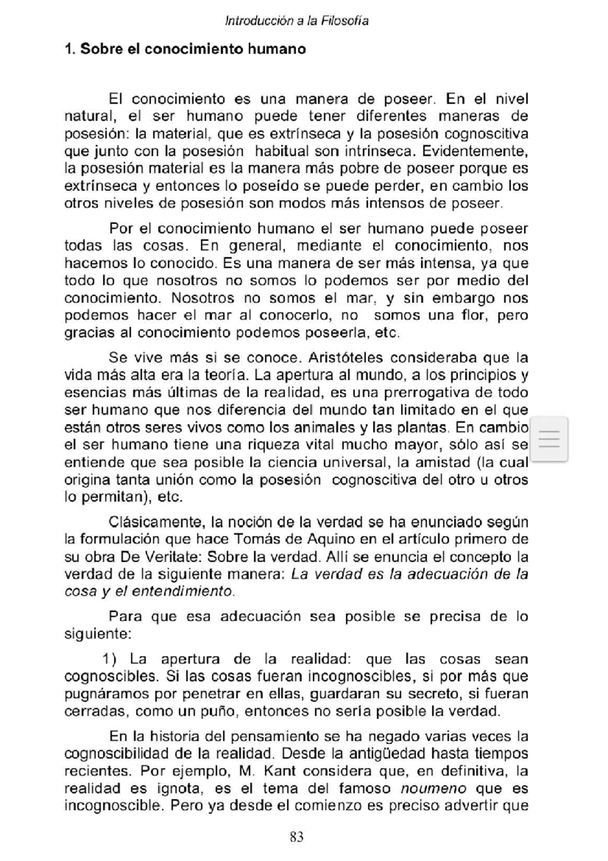 Introducción a la Filosofía 1: El Problema del Conocimiento y la Verdad - Studocu