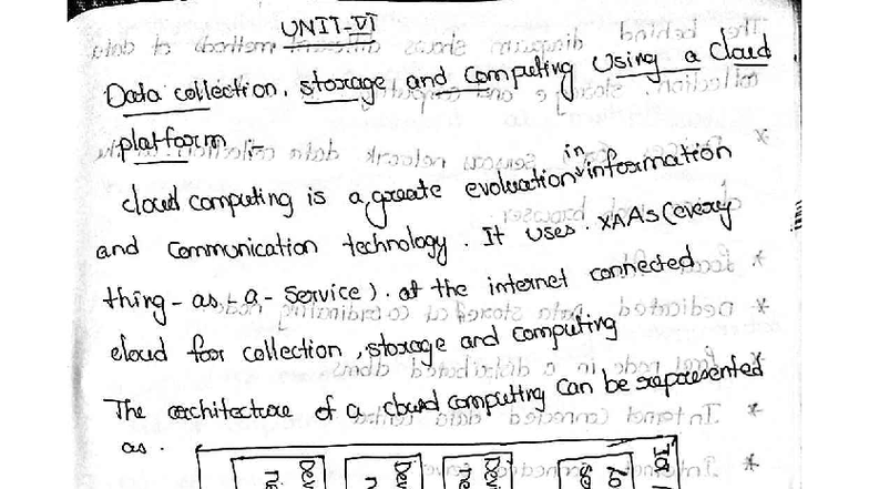 IIOT Unit 5 Notes: Data Collection, Storage, and Cloud Computing - Studocu