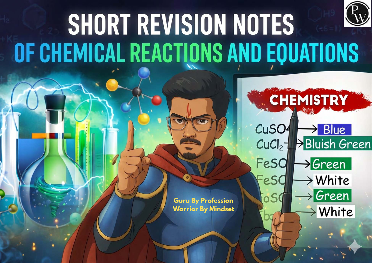 Chemical Reactions & Equations Revision Notes for CHEM 101 - Studocu