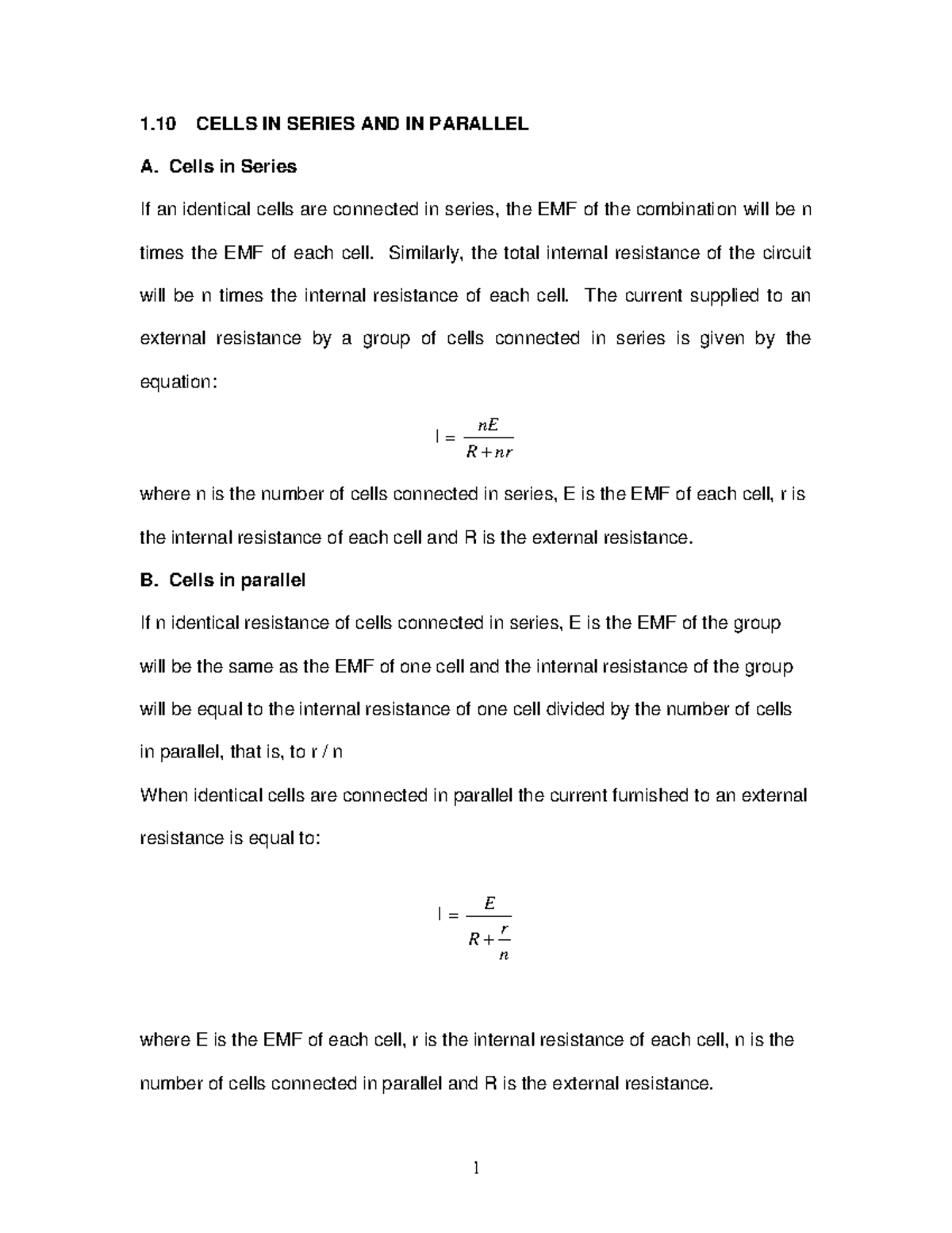Shop Practice Lecture 2: Understanding Cells in Series and Parallel ...