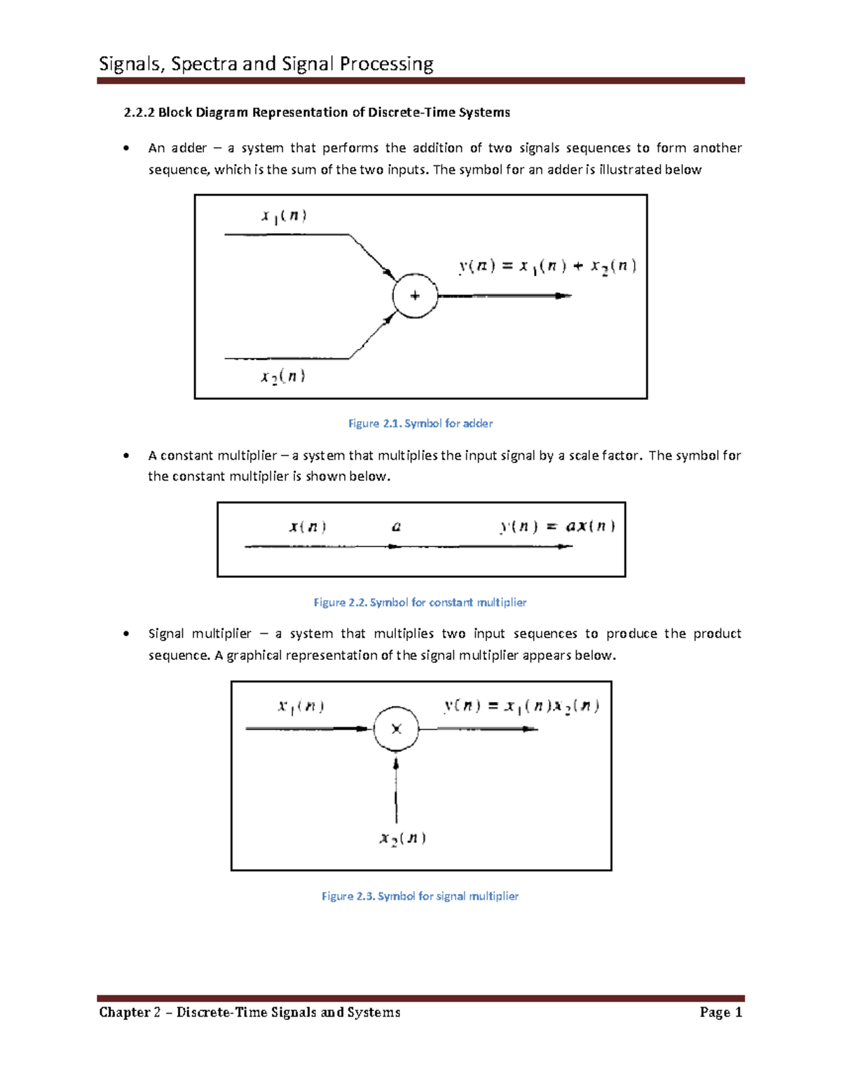 Block Diagram Representation in Discrete-Time Systems (ENGR 202) - Studocu