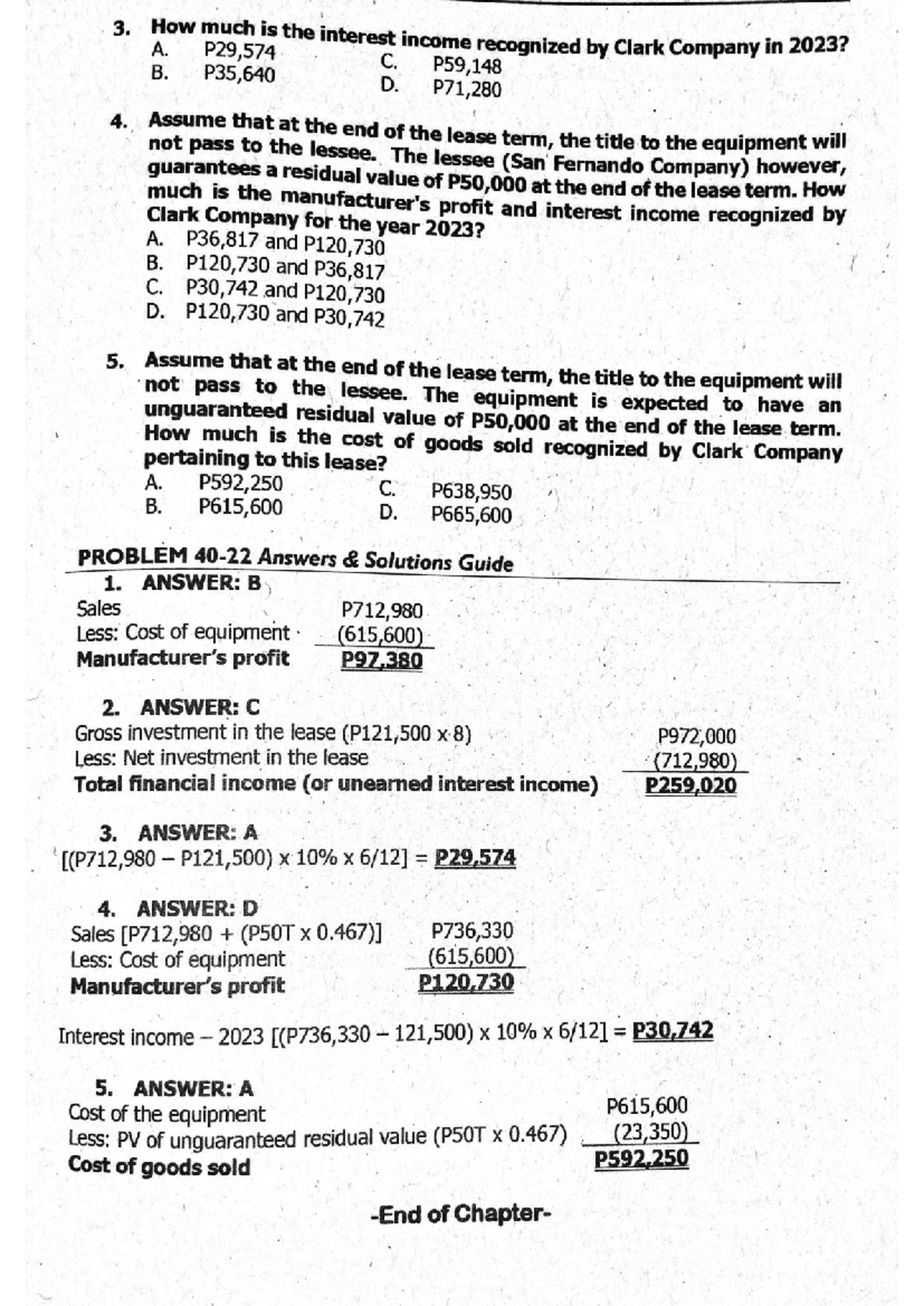 Chapter 2-6: Financial Accounting - Lease Accounting Insights - Studocu