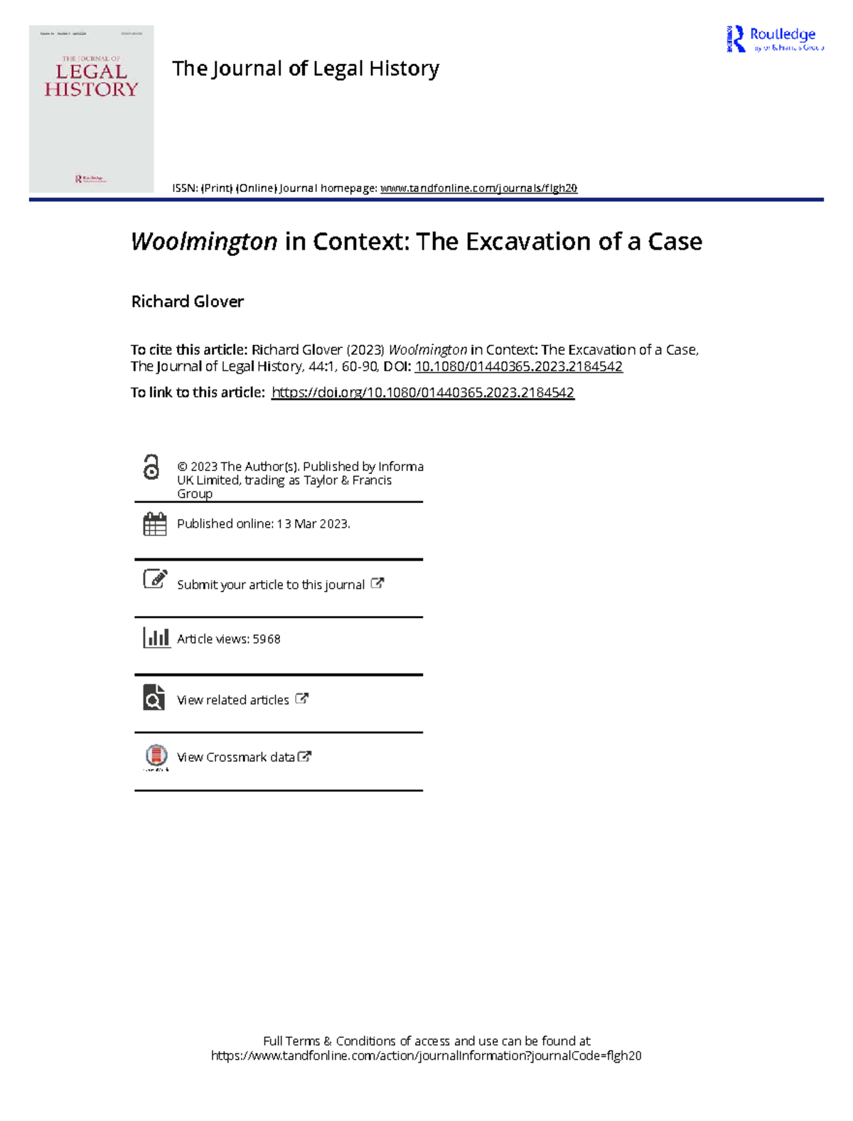 Woolmington v DPP: Contextual Analysis of a Landmark Case - Studocu