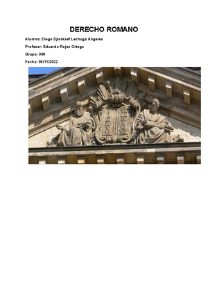 Derecho Romano - Apuntes - DERECHO ROMANO Los latinos son una parte de ...