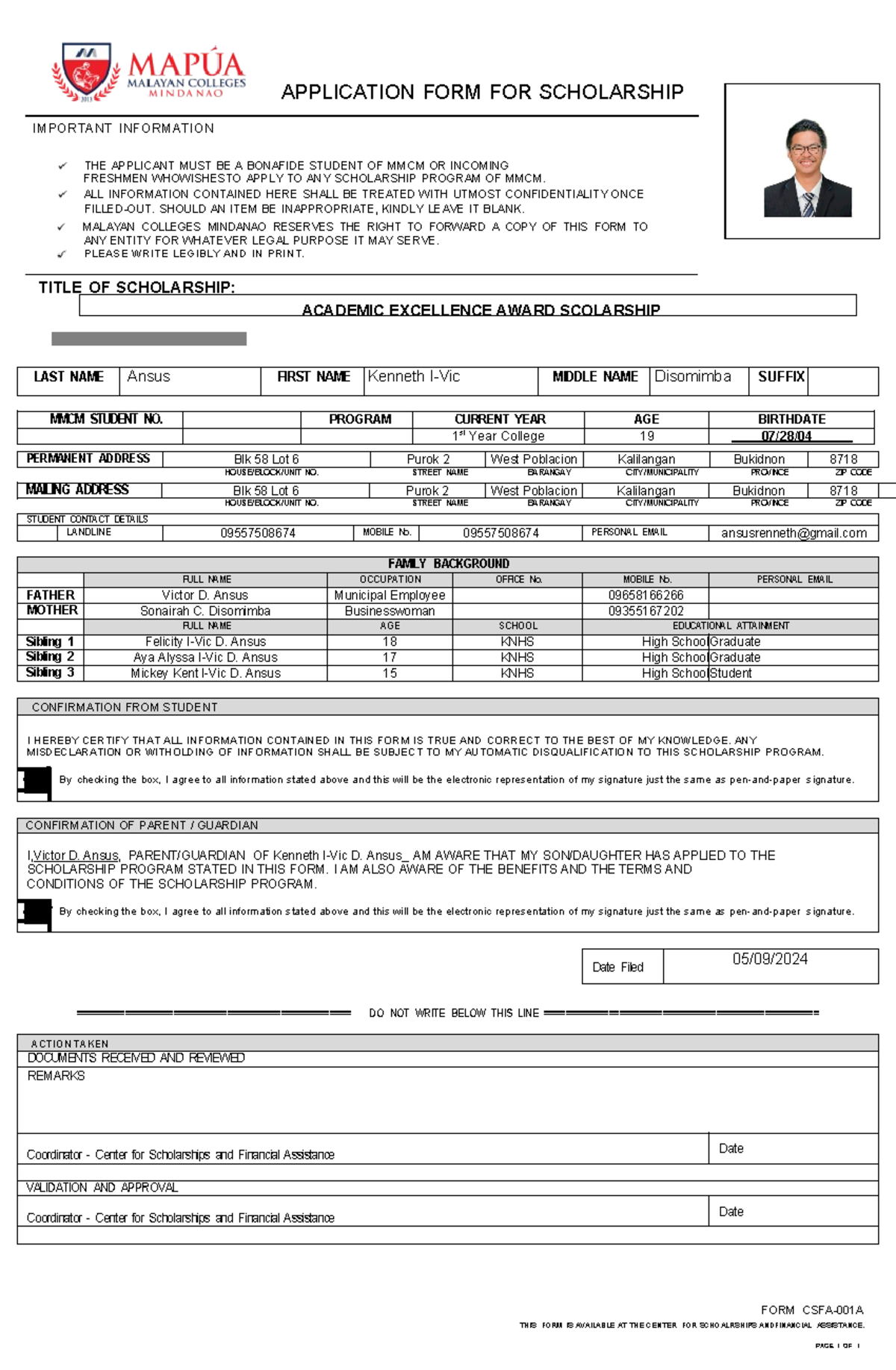 Application-for-Scholarship-Form-2023 new - APPLICATION FORM FOR ...