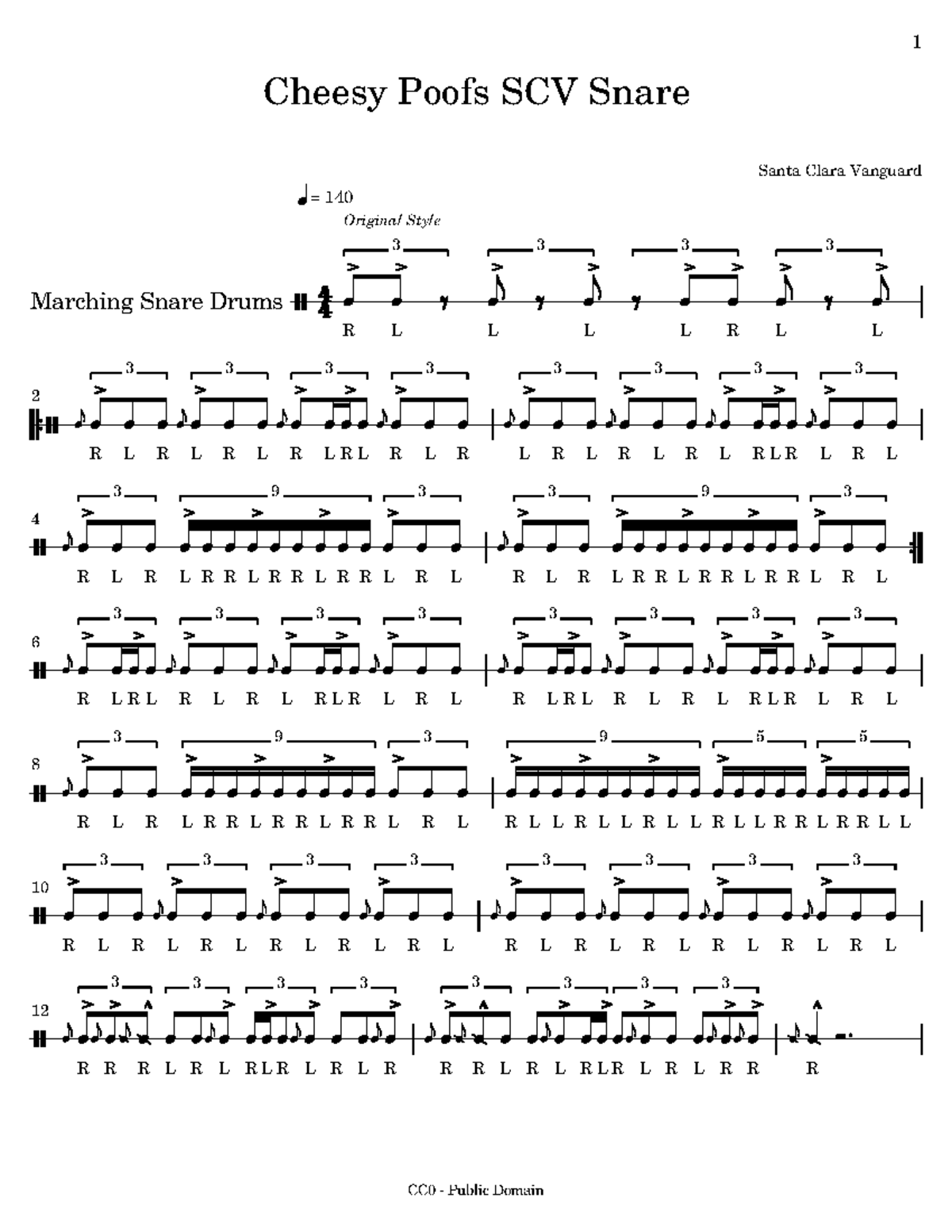 Cheesy Poofs SCV Snare Drumming Patterns and Techniques - Studocu