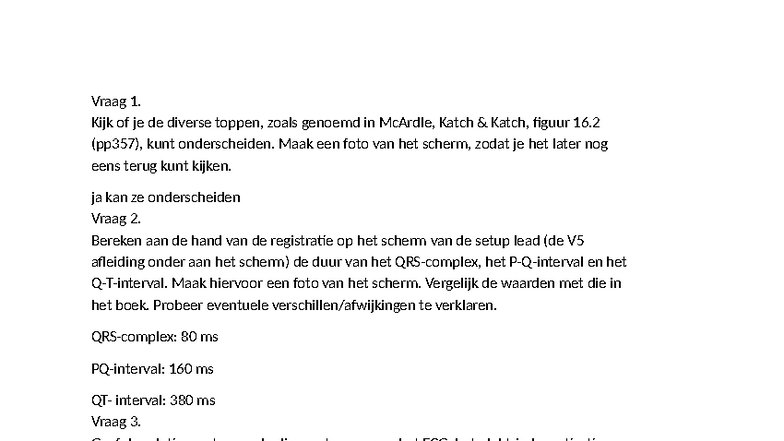 Practicum 3: ECG Analyse en Hartfrequentie Berekeningen - Studeersnel