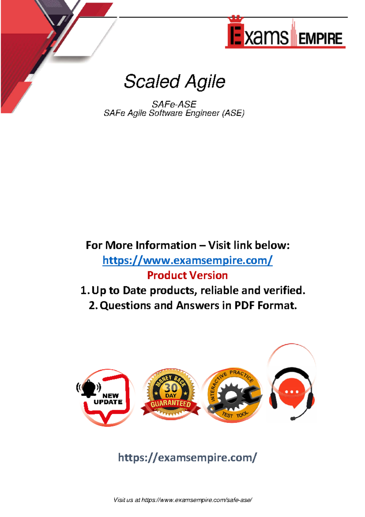 SAFe-ASESAFe Agile Software Engineer Pdf Dumps - examsempire/ For More ...