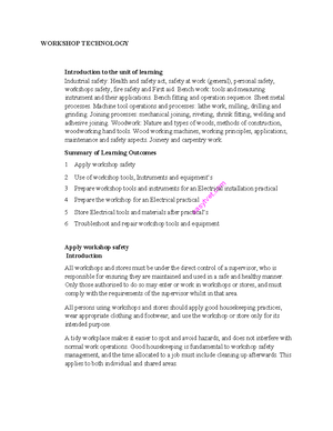 Workshop TECH PDF - NOTES - @Mwala TVC by Peter K Mwala Technical and ...