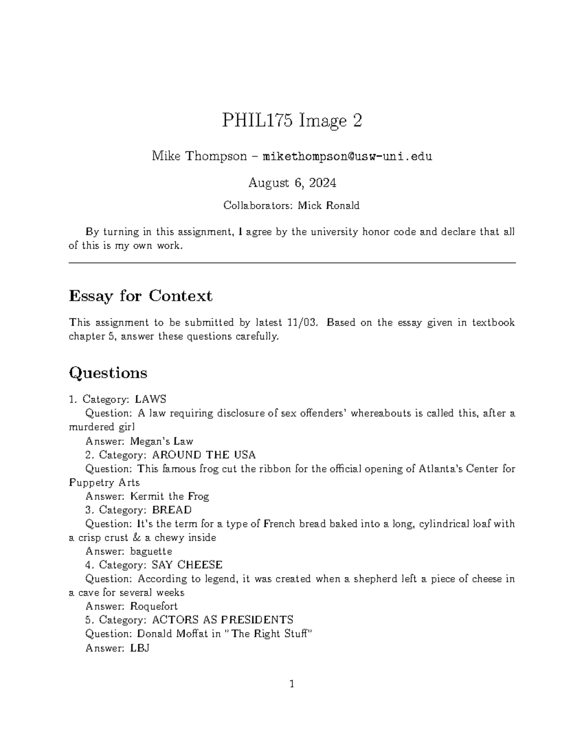 PHIL175 Final Exam Essay Questions and Answers - Studocu