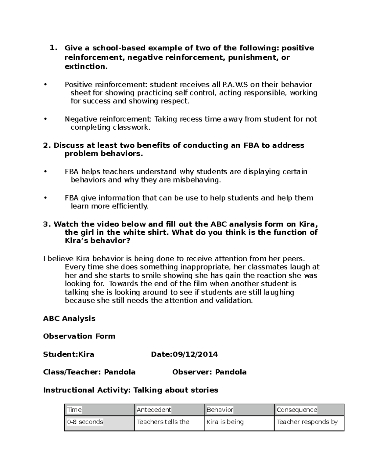 IRIS M2 - Understanding Behavior Management Techniques - Studocu