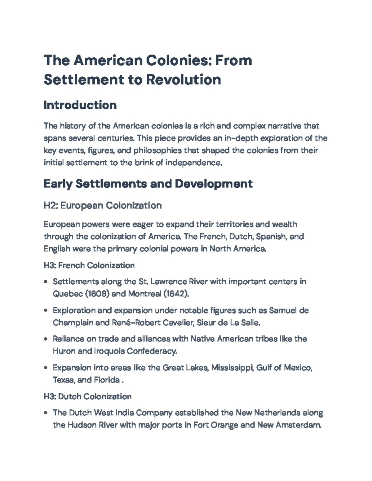 Understanding Colonial America: Key Events from Settlement to ...