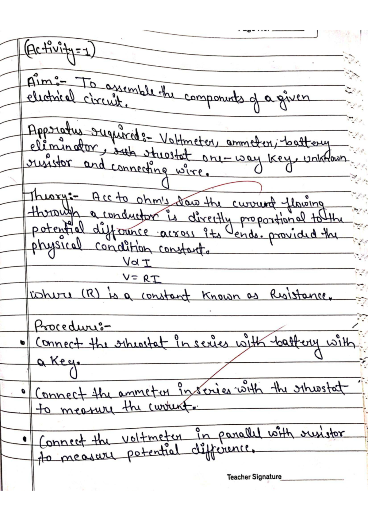 Class 12 Physics Activity: Circuit Assembly & Component Identification ...