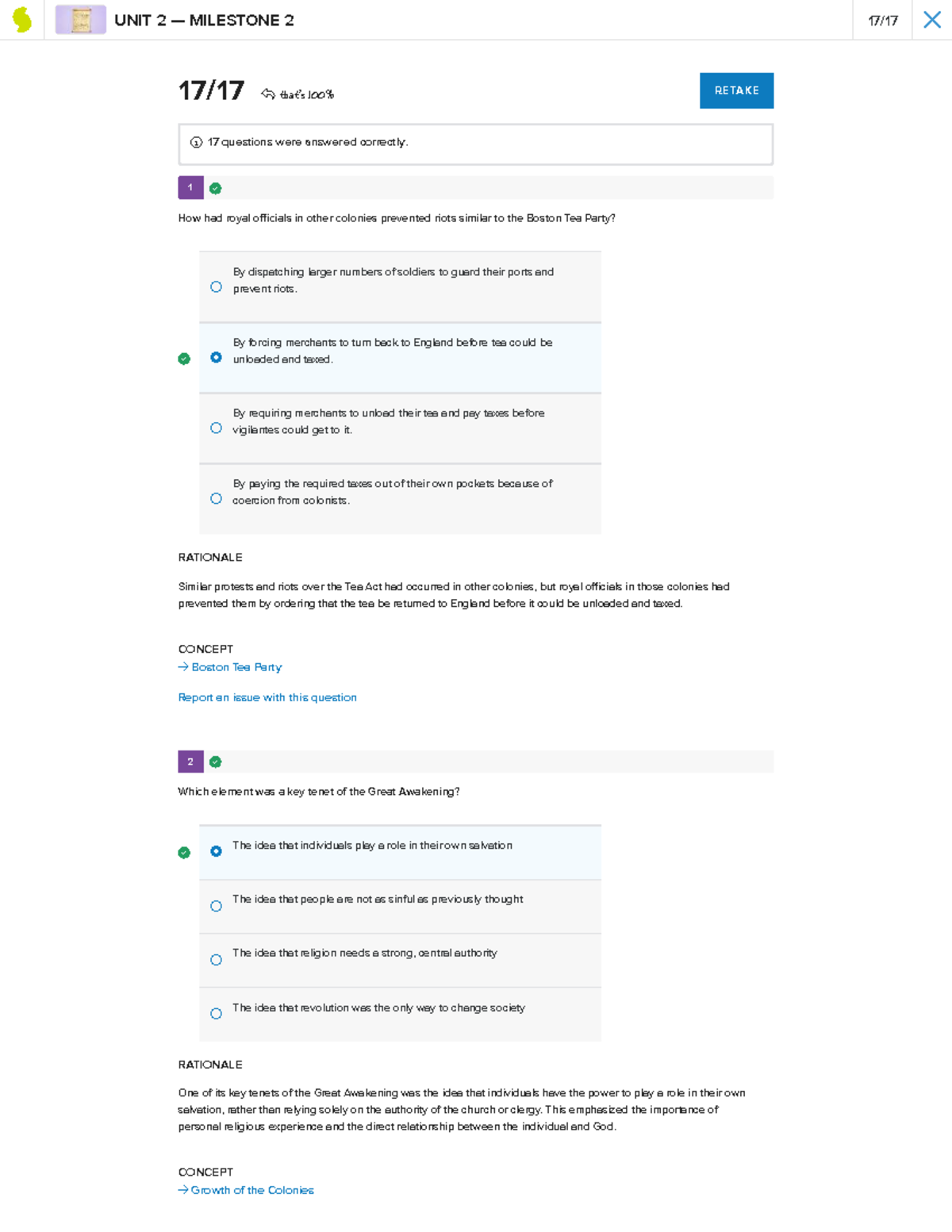 US History 1 - Unit 2 Milestone 2 Study Guide and Answers - Studocu