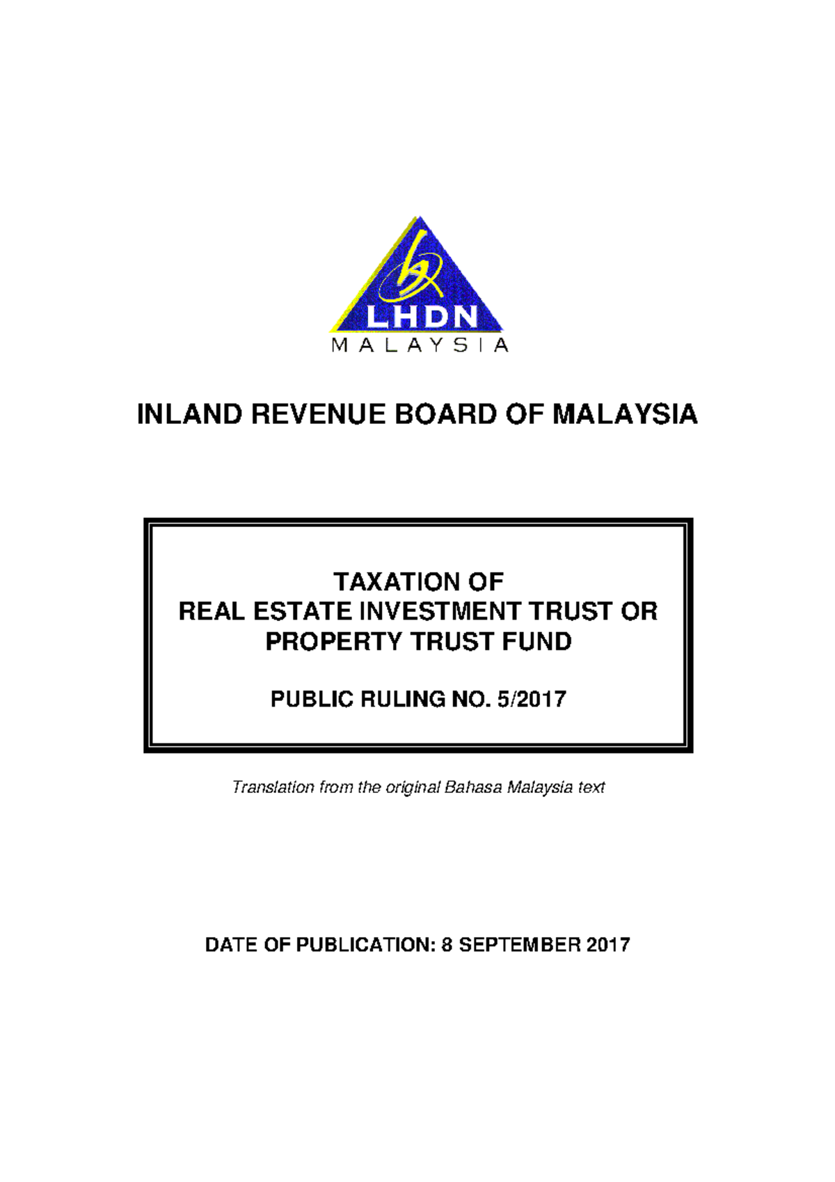 public ruling IRB - INLAND REVENUE BOARD OF MALAYSIA Translation from ...