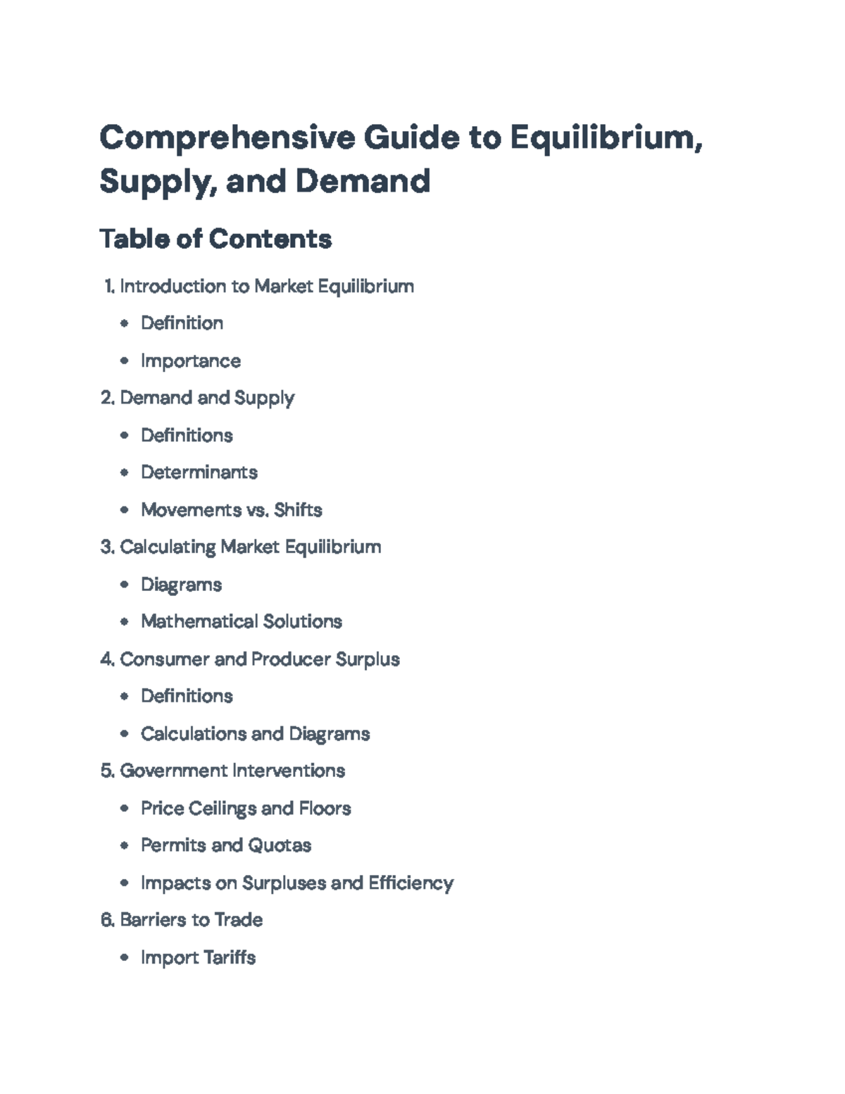 Comprehensive Guide to Market Equilibrium: Demand & Supply Insights ...