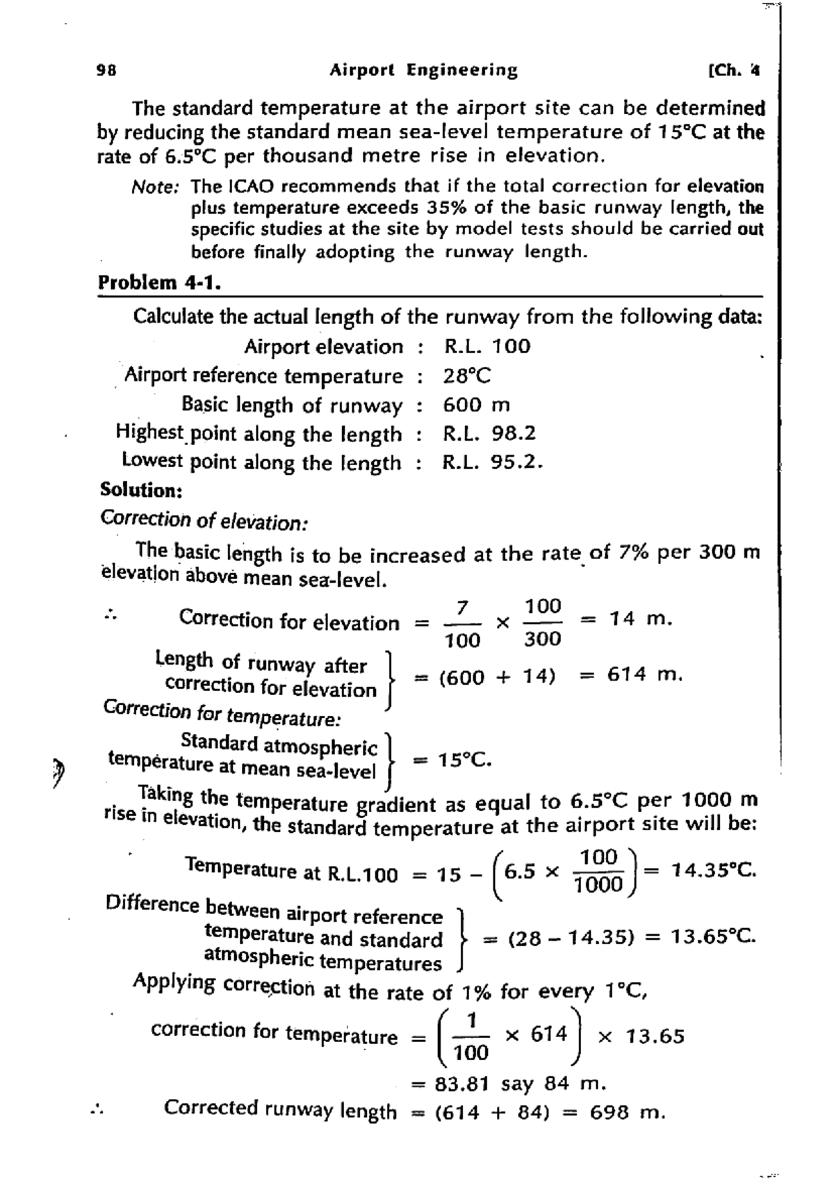 Runway Length Problems for Airport Engineering 4 - Studocu