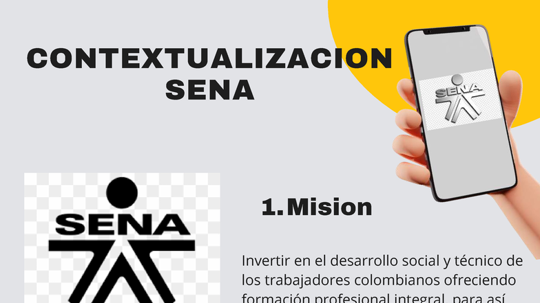 Infografía sobre la Misión y Visión del SENA - AA1-EV01 - Studocu