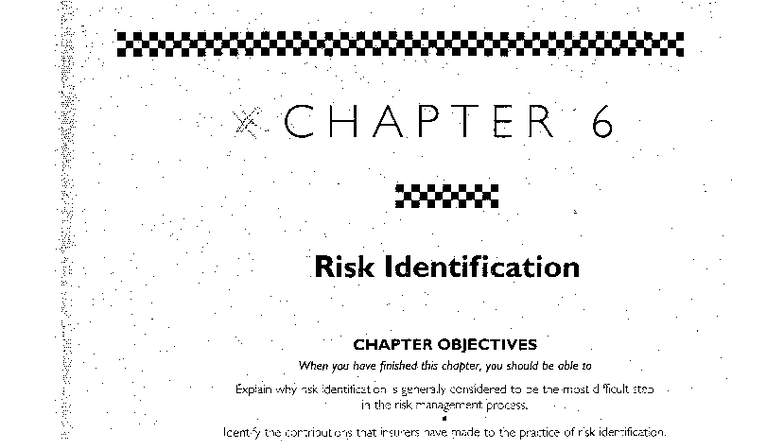 CHAPTER 6 Risk Identification: Tools and Techniques for Effective Risk ...