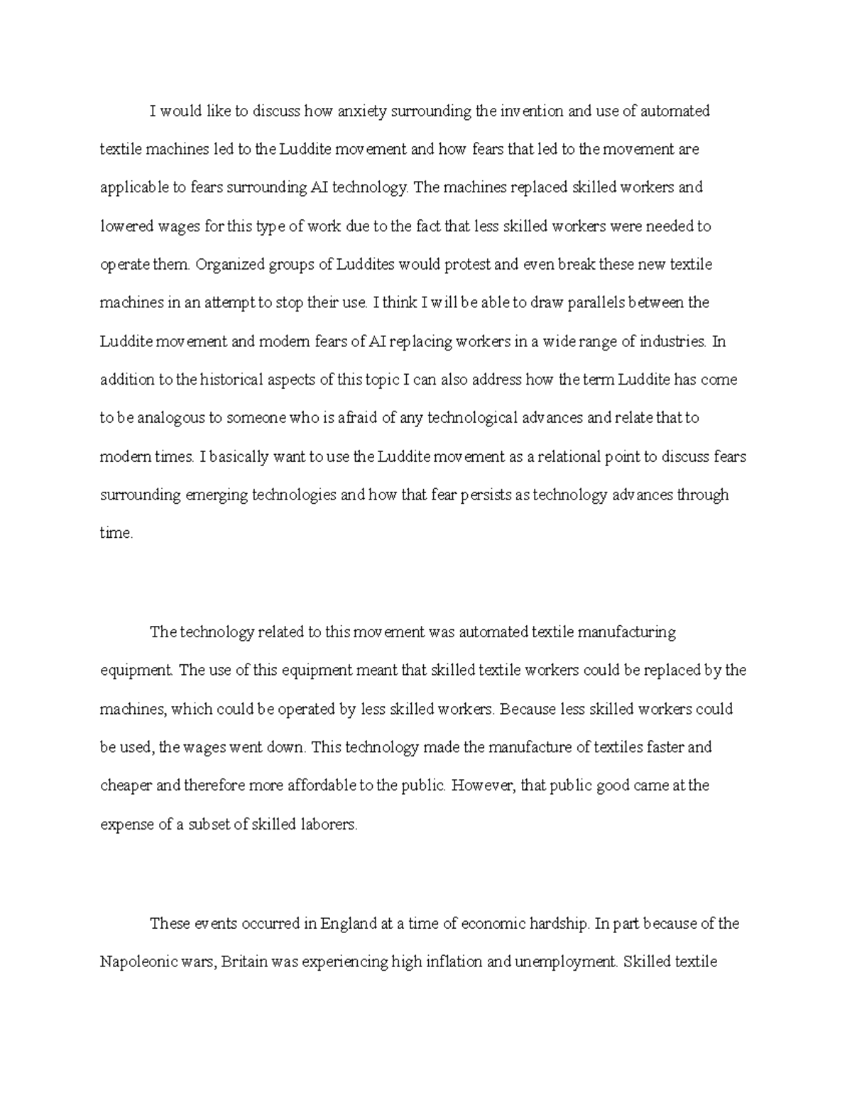 Module 2 assignment - I would like to discuss how anxiety surrounding ...
