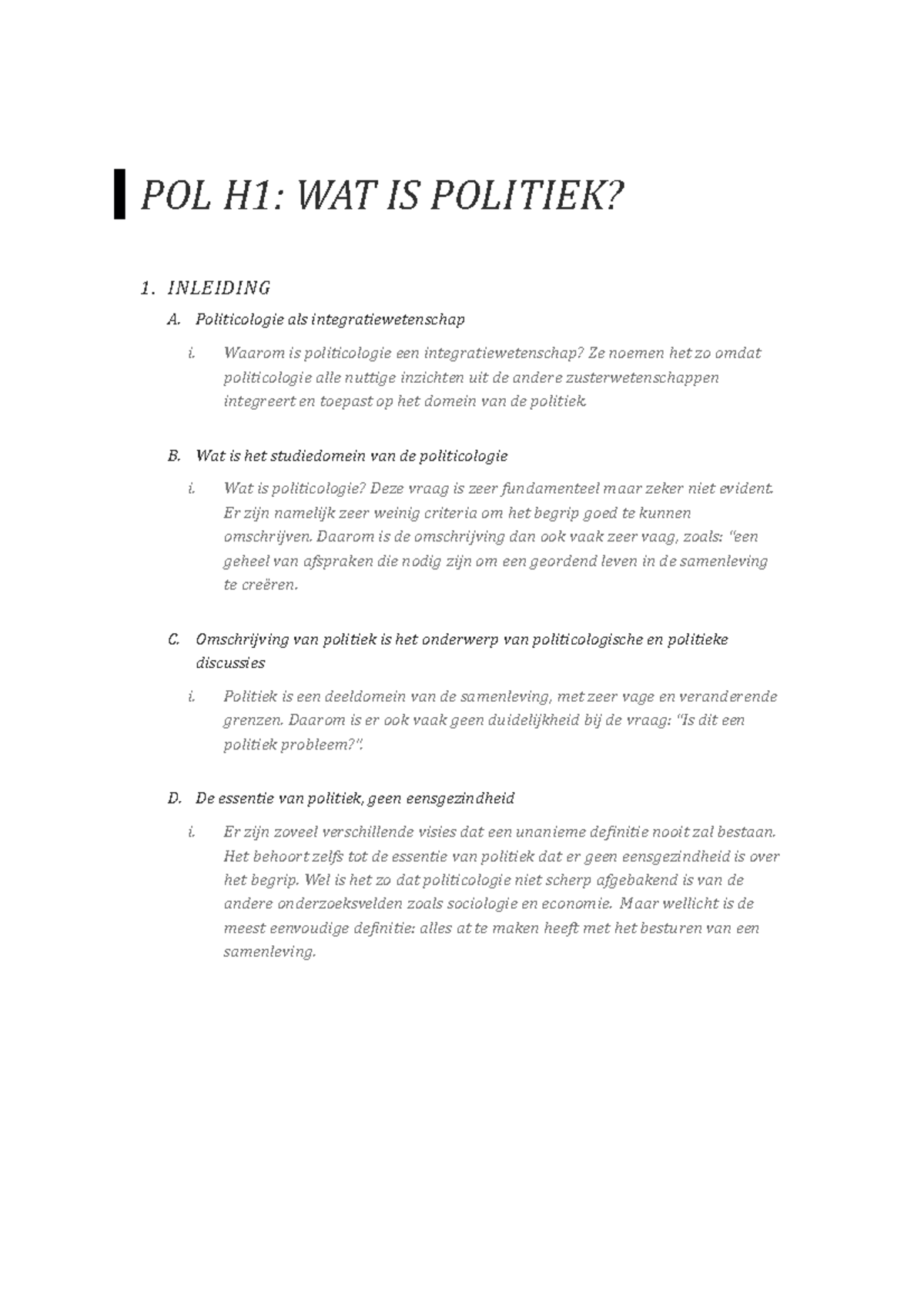 H1-inleiding - Samenvatting uit boek - Een Plattegrond van de Macht ...