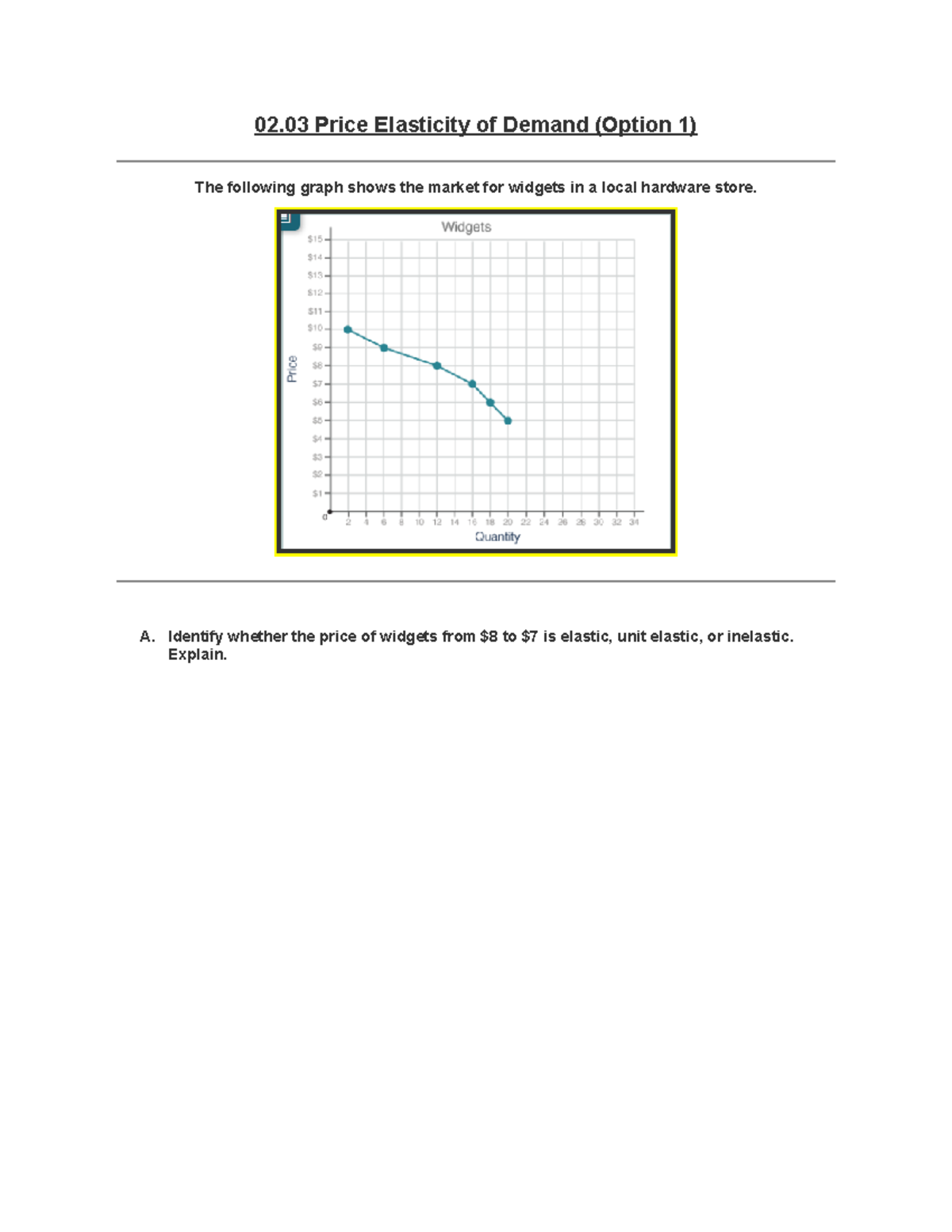 02.03 Price Elasticity of Demand Analysis - Elasticity Coefficients Explained - Studocu