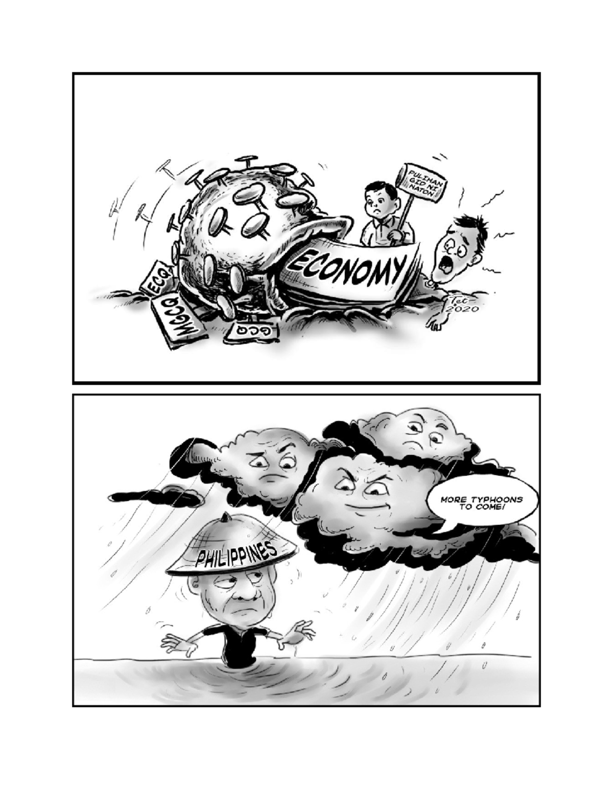 Editoryal cartooning - Campus Journalism - ECONOMY MORE TYPHOONS TO ...