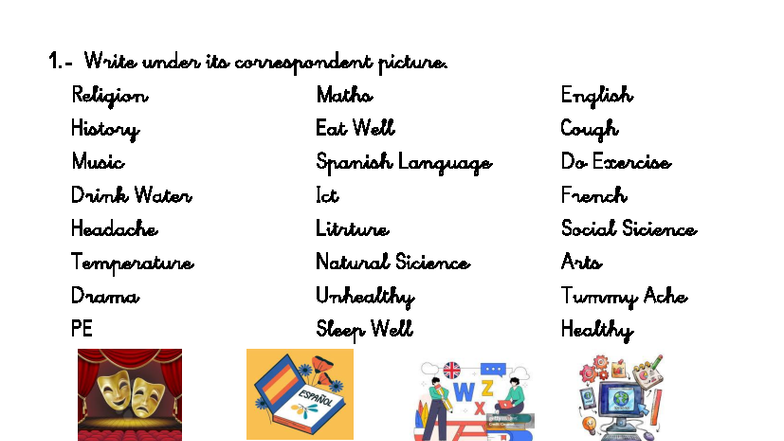 Exam Unit 1 - Repaso de Vocabulario y Actividades - Studocu