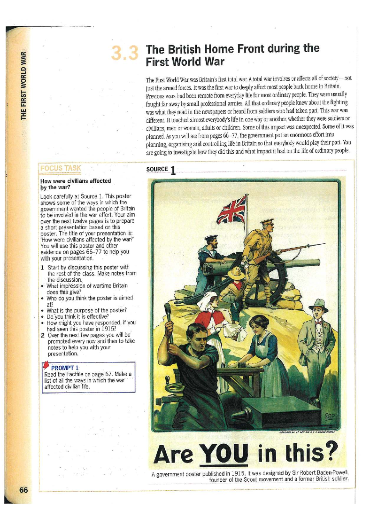 British Home Front in WWI: Impact on Civilians and Women's Roles - Studocu